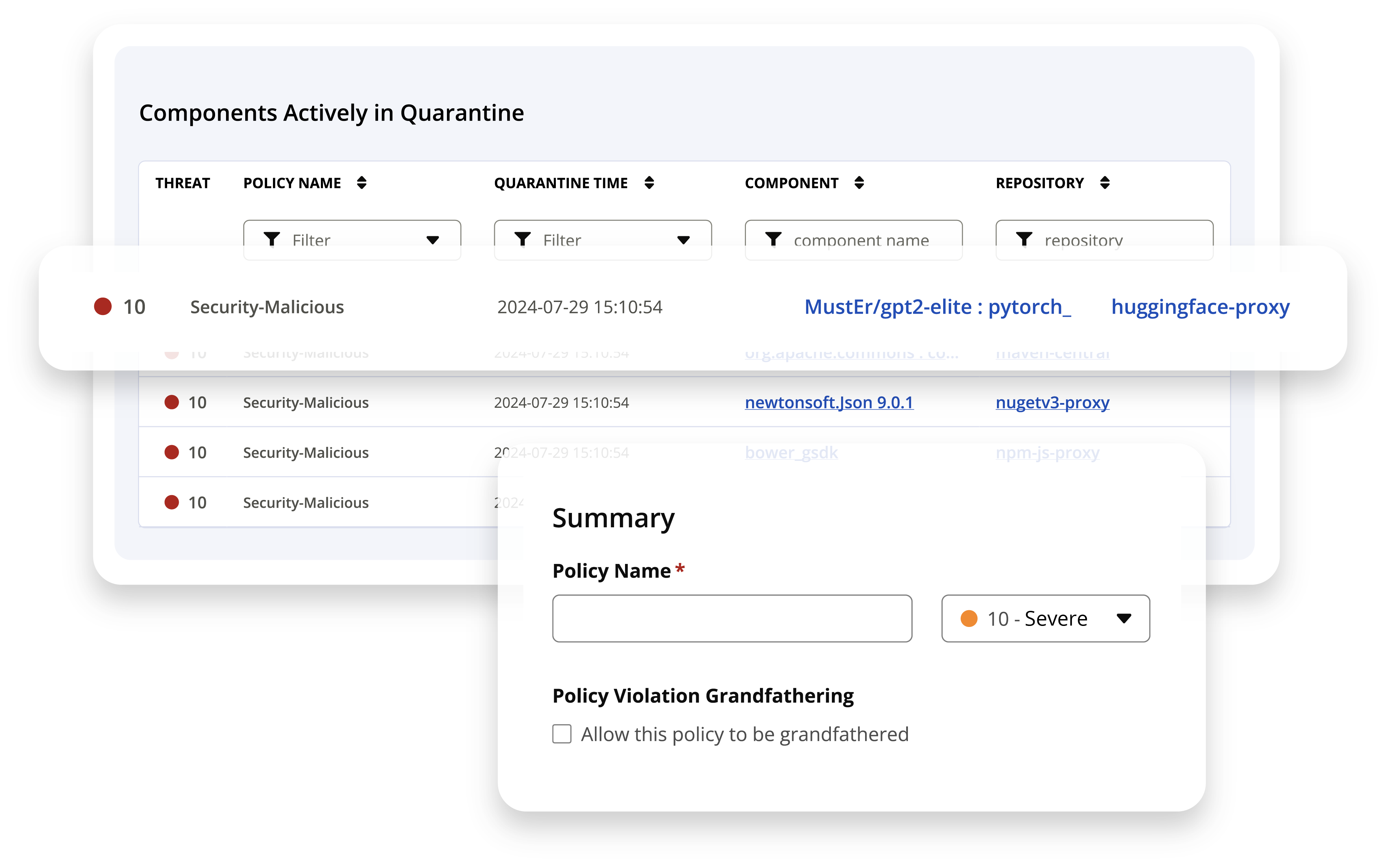 Malicious Code Protection | Sonatype Repository Firewall