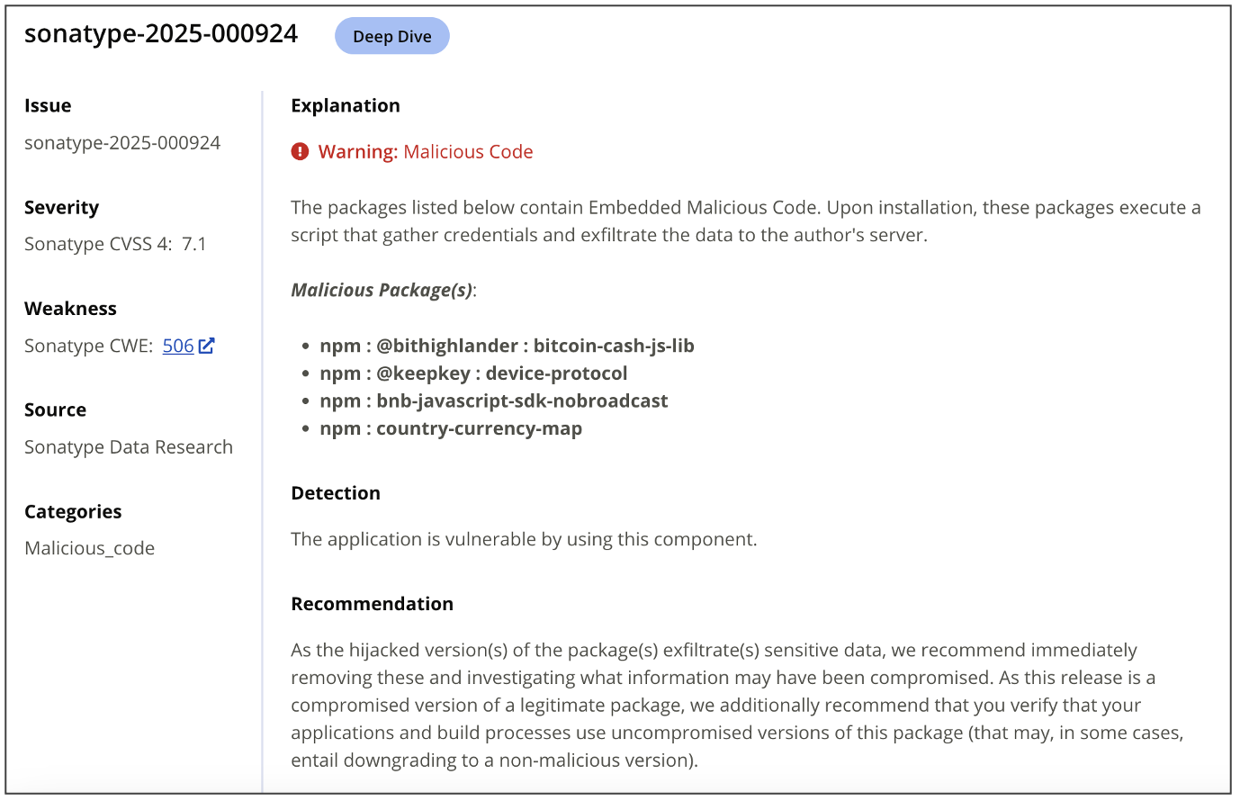Multiple Crypto Packages Hijacked, Turned into Info-Stealers
