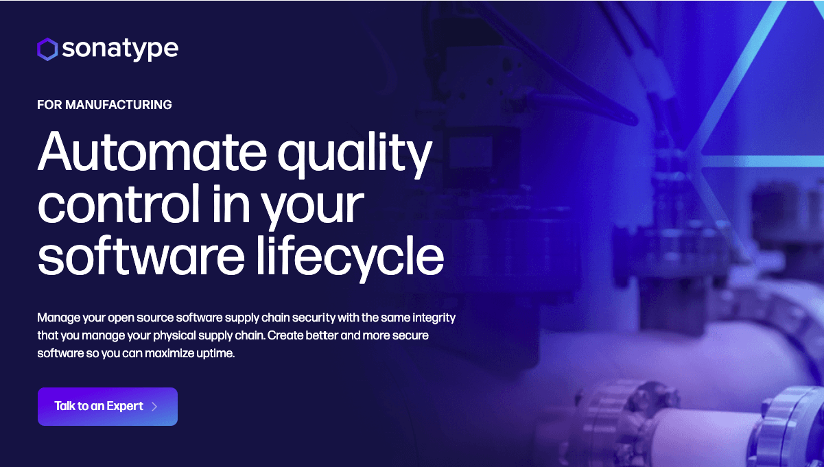 Manufacturing Software Supply Chains | Sonatype