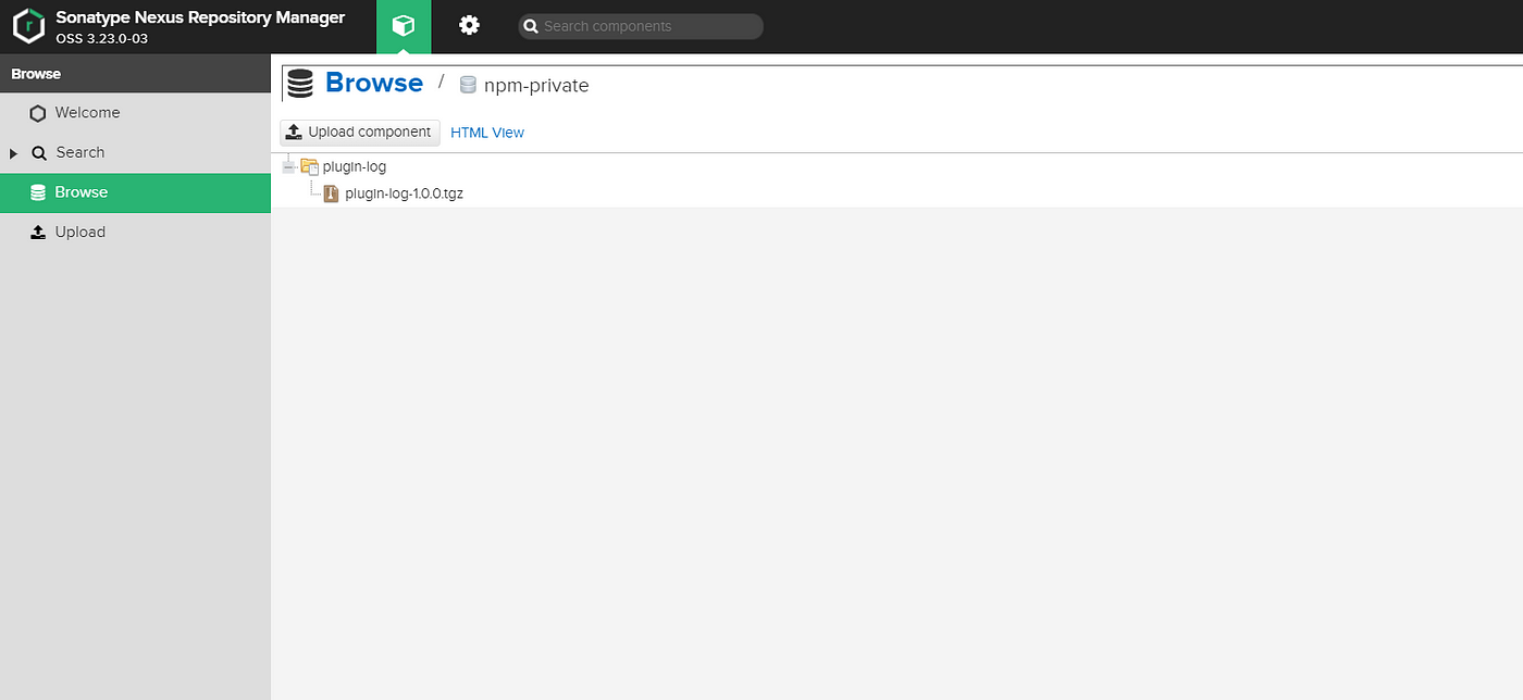 Custom node module management using private npm registry configured in ...